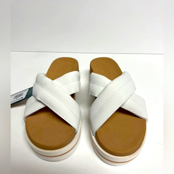 Roxy | Shoes | Roxy Womens Veria Slide Sandal White Size 9 | Poshmark
